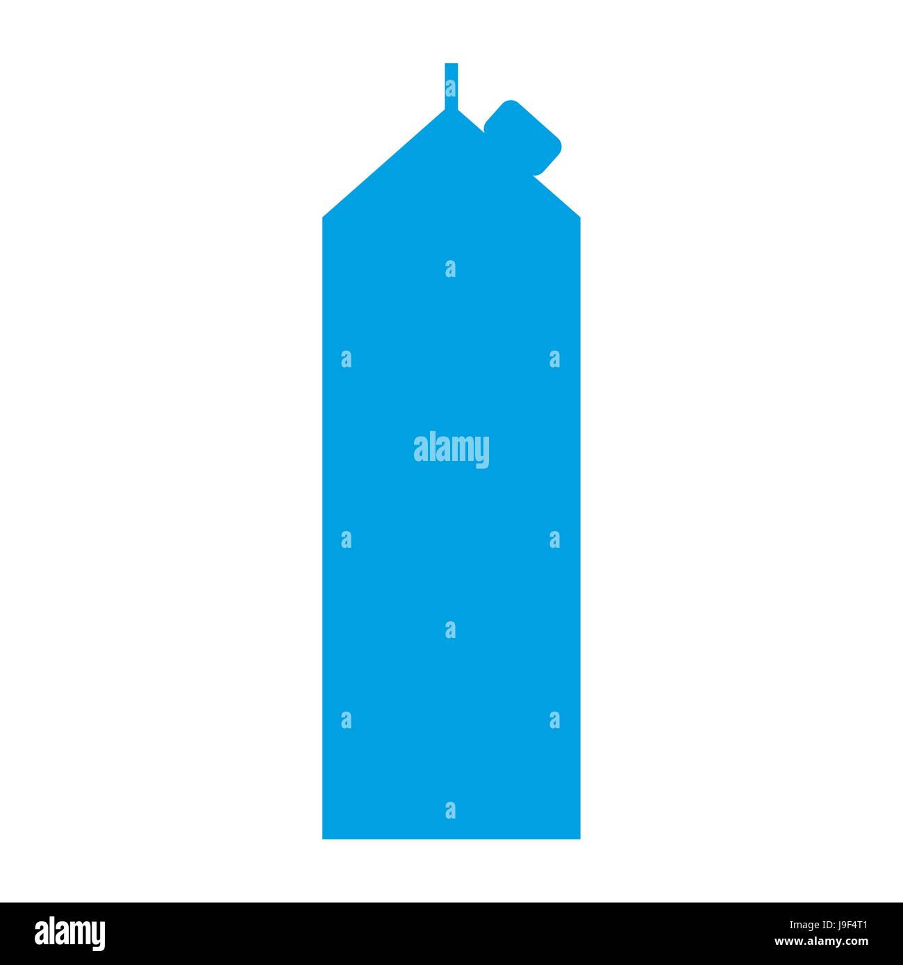 Milk pack icon. dairy package on white background. milky packet box ...