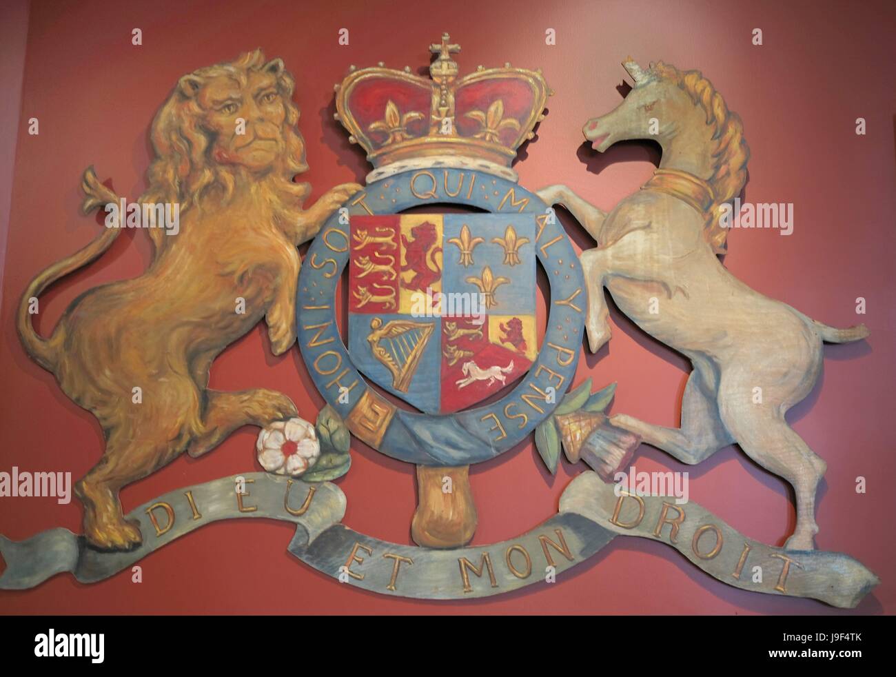 Colonial America Royal Symbol Stock Photo - Alamy