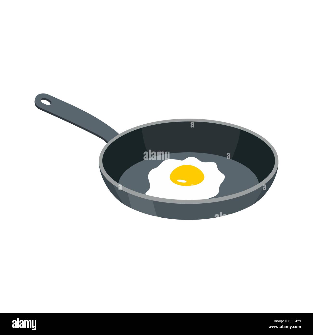 Cooking omelette in pan Cut Out Stock Images & Pictures - Alamy