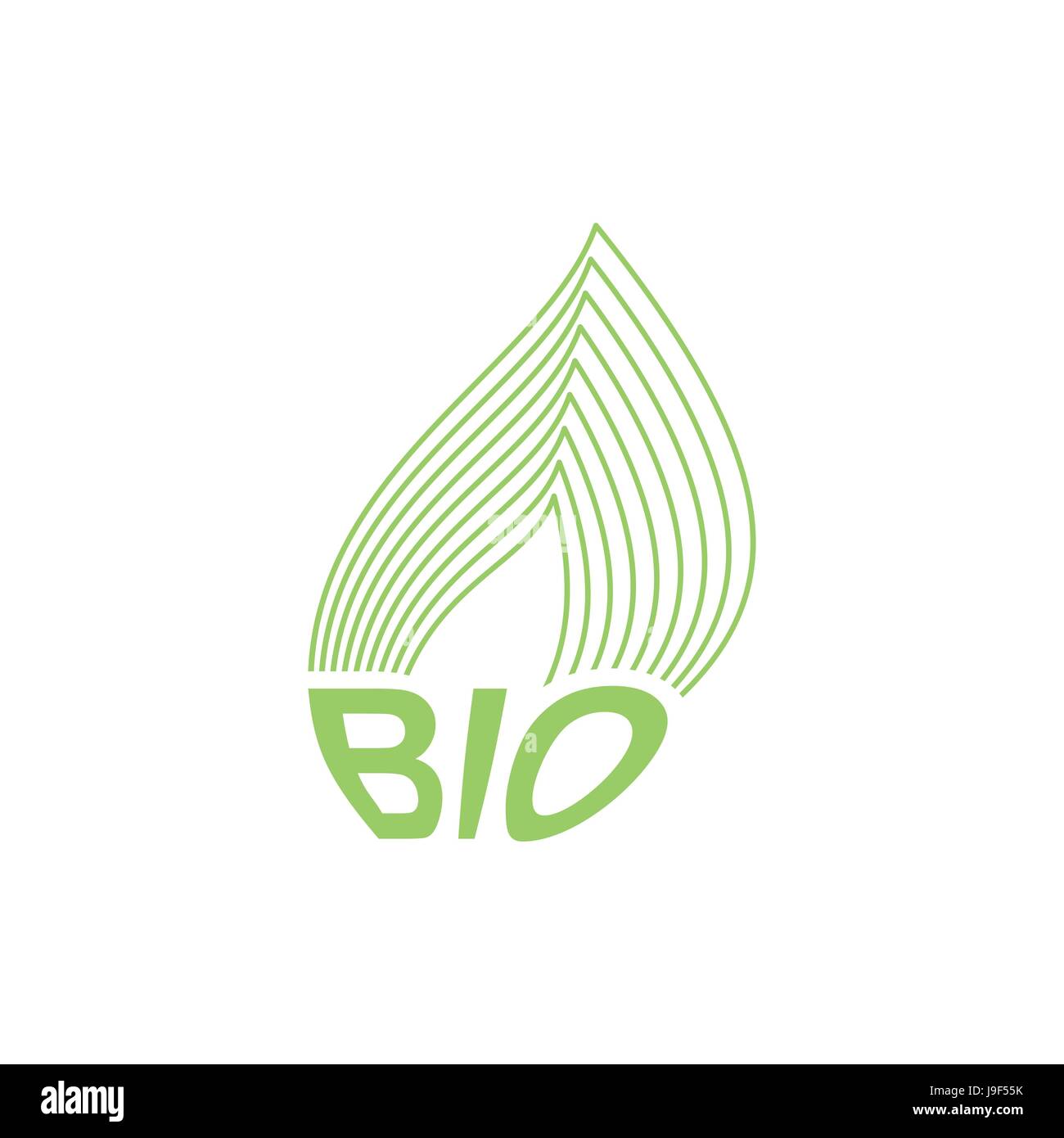 Green leaf bio emblem. Sign for natural product. Eco production logo ...