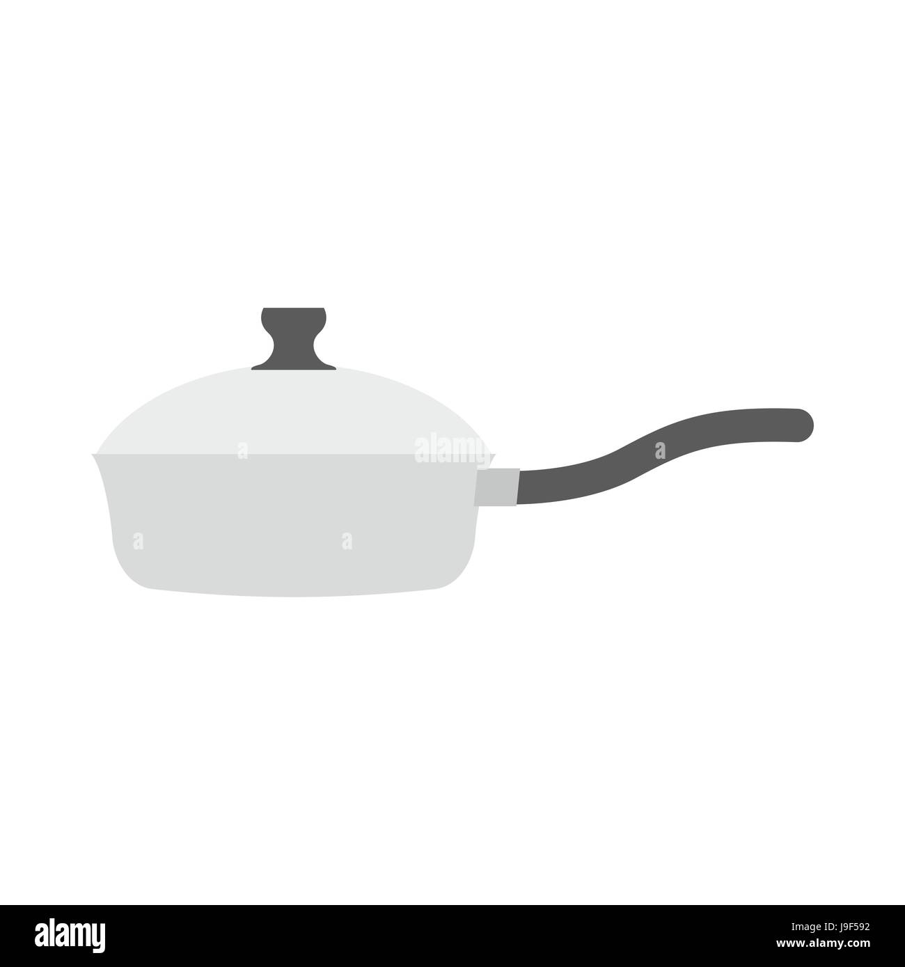 Roaster pan isolated. Kitchen utensils on white background. Cookware ...