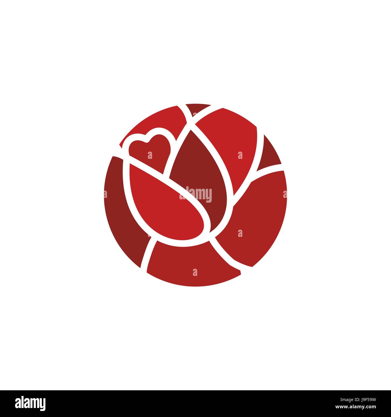 Rose logo. Flower emblem. Flowers Shop symbol Stock Vector Image & Art ...