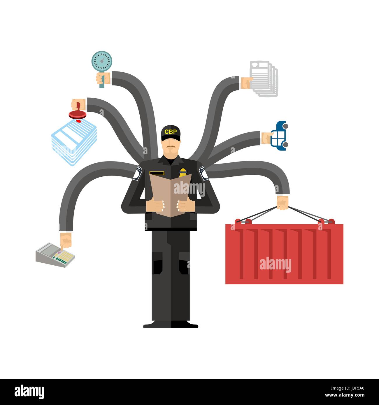 Border patrol checkpoint Stock Vector Images - Alamy