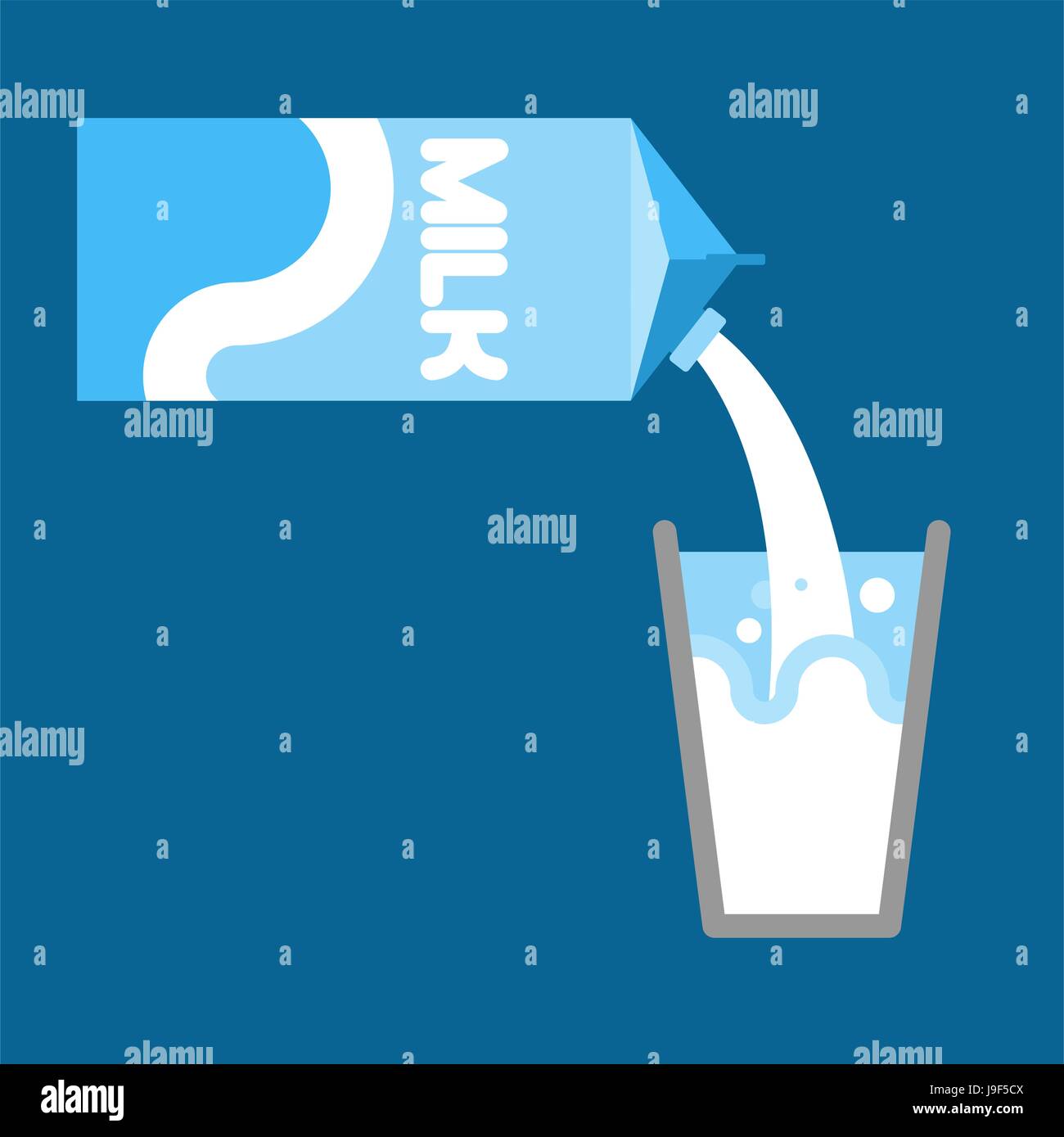 Milk Packaging and glass. Pour dairy. White liquid Drops and sprays ...