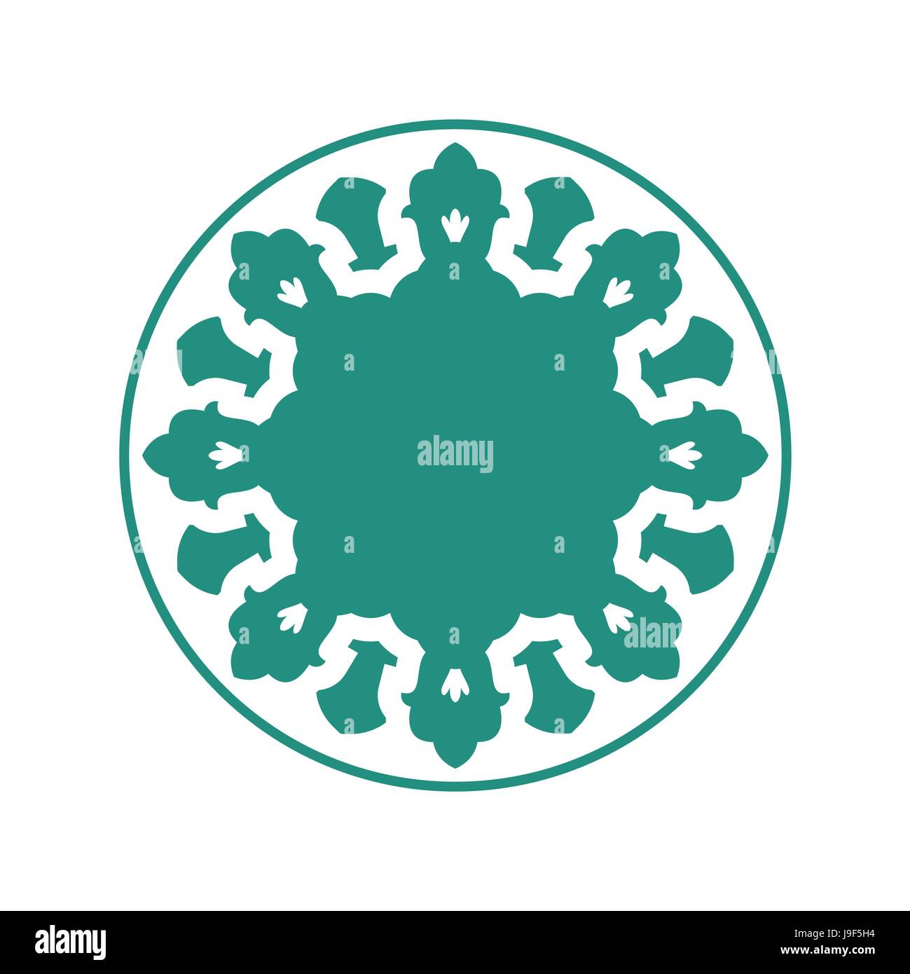 Halal Islamic template symbol. East ornament for emblem. Muslim sign ...