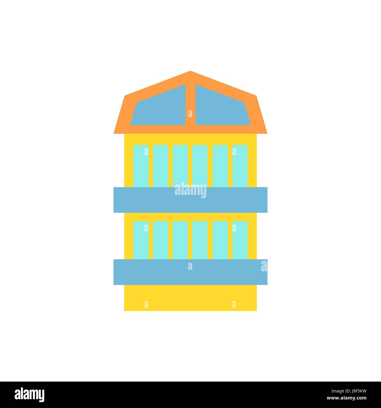 Building, house and architecture object. Business Property. Urban ...