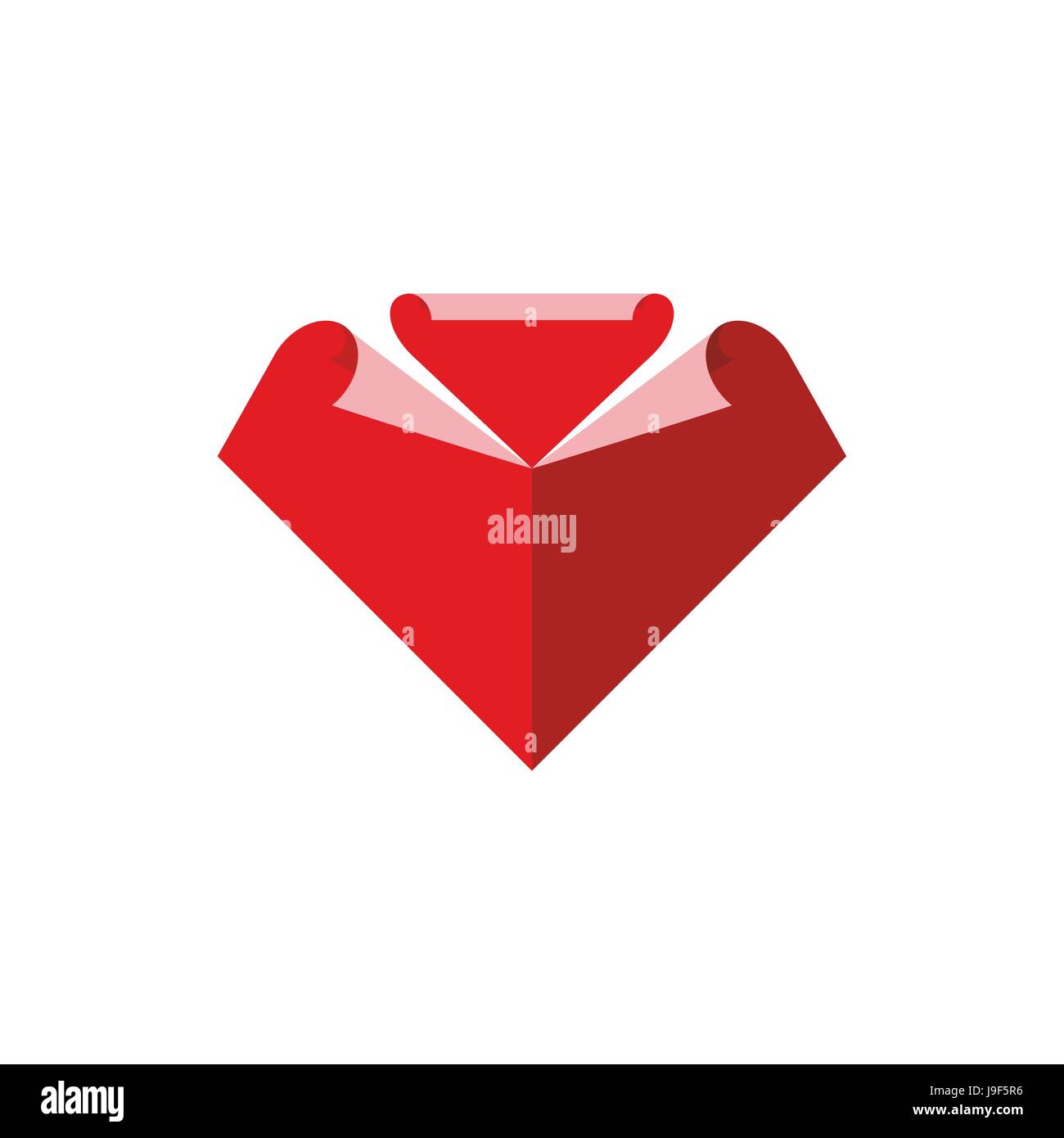 Sheet of paper folded corner logo. Architectural Design emblem Stock ...