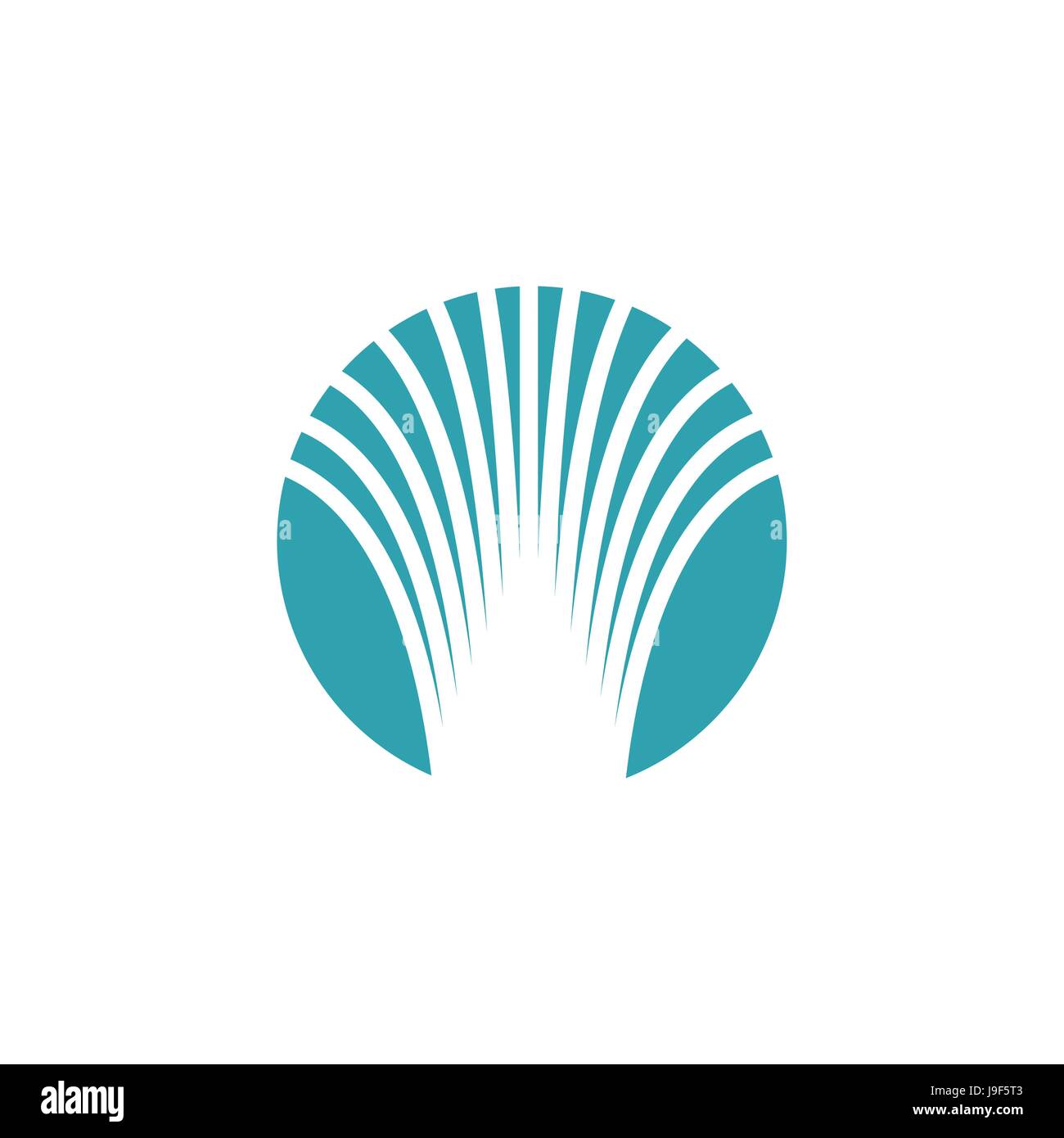 Flow of information logo. cut Wire abstract emblem Stock Vector Image ...