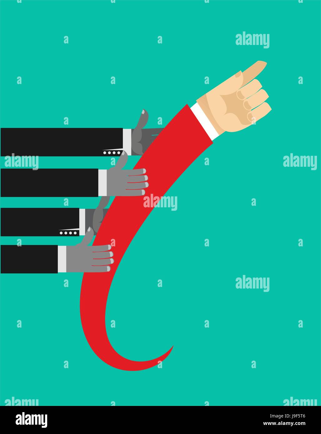 Business competition. Business graph of growth rates. Competitors hands ...