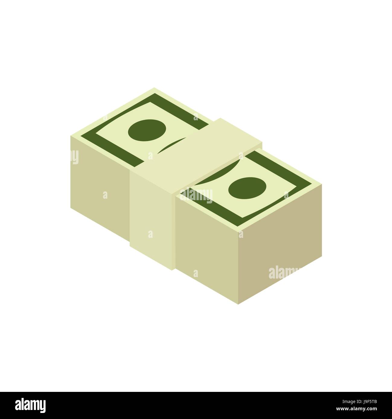 Stack of cash isolated. pile of money. pack of dollars on white ...