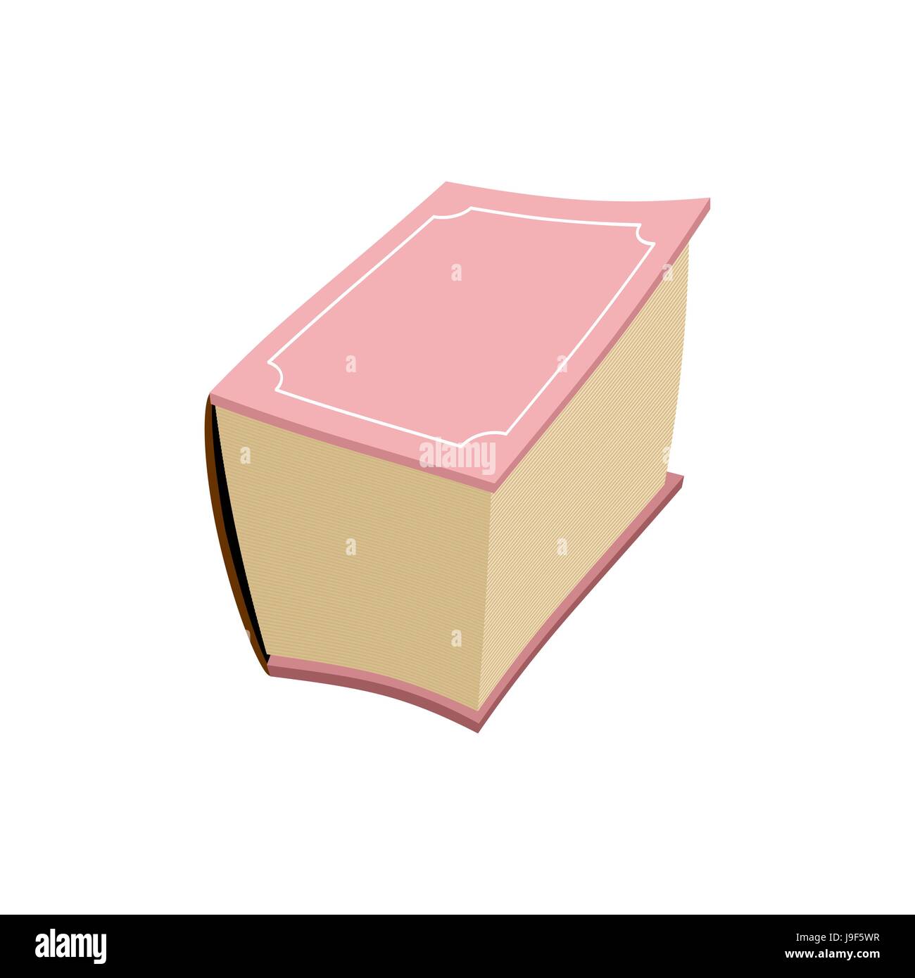 Old book isolated. thick ancient volume on white background Stock ...