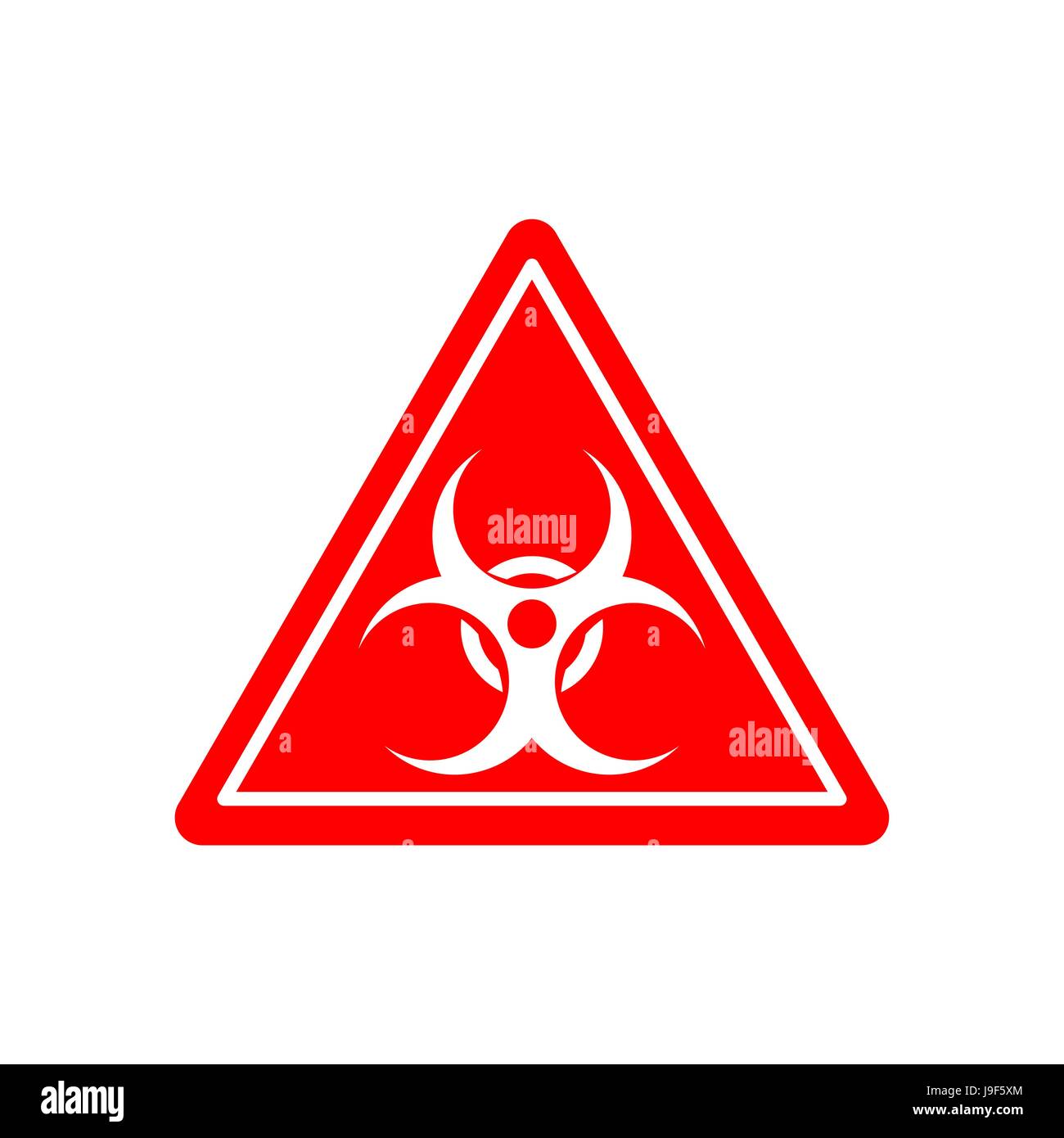 Biohazard sign. Warning radiation hazard. Warning sign viral pollution ...