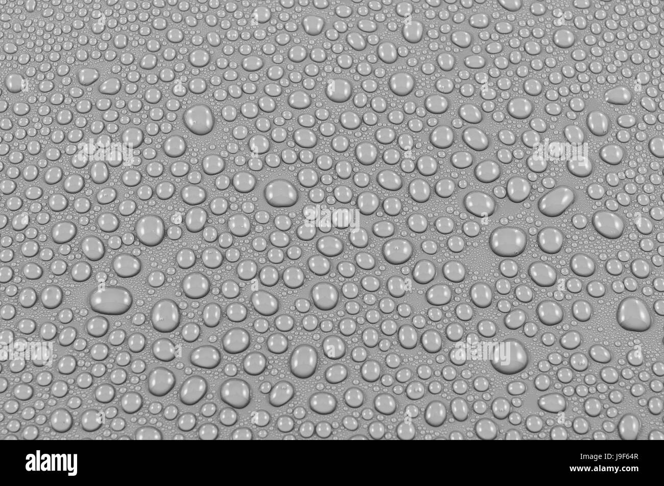Gray water drops background Stock Photo - Alamy