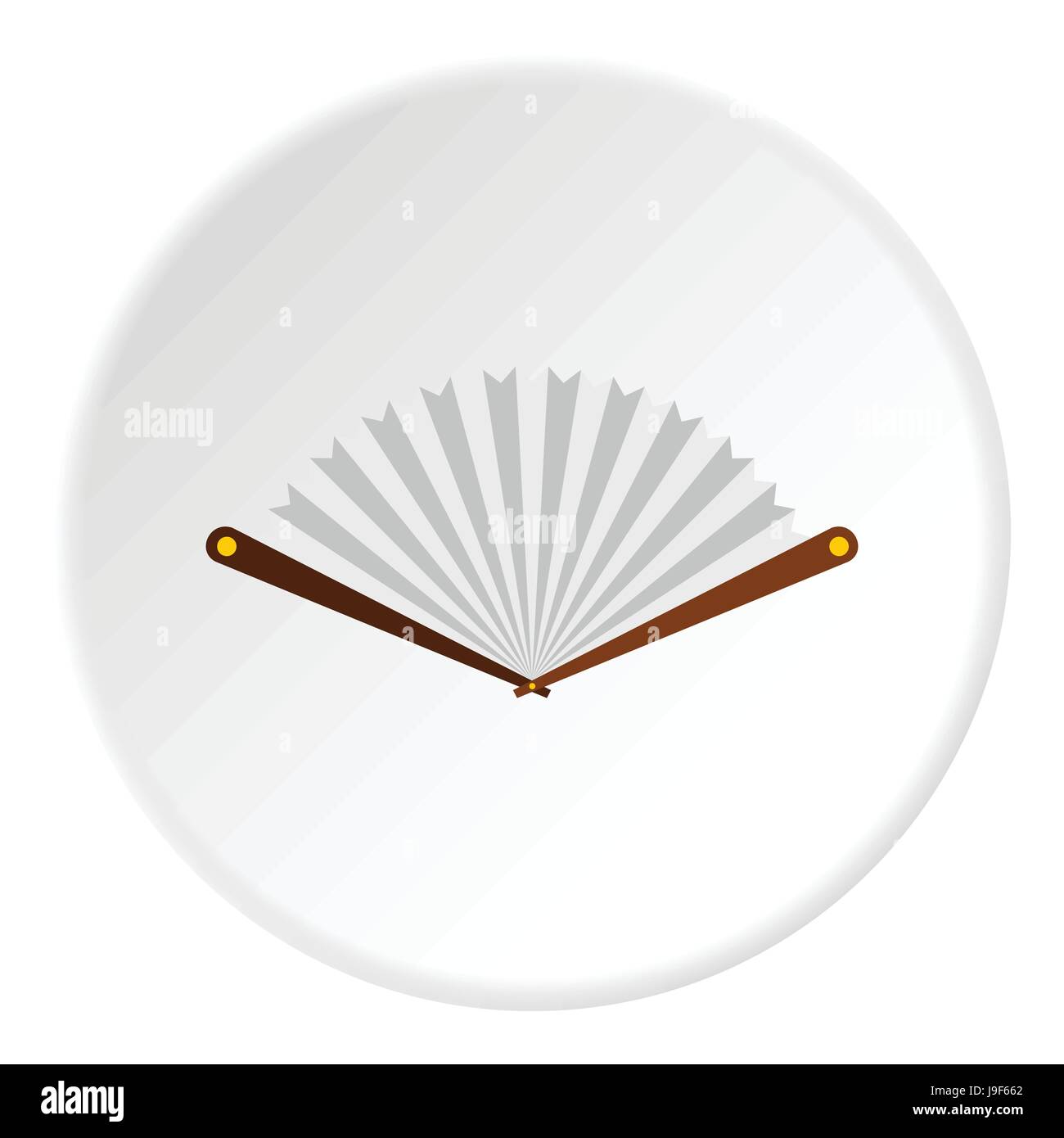 Korean fan icon, flat style Stock Vector Image & Art - Alamy