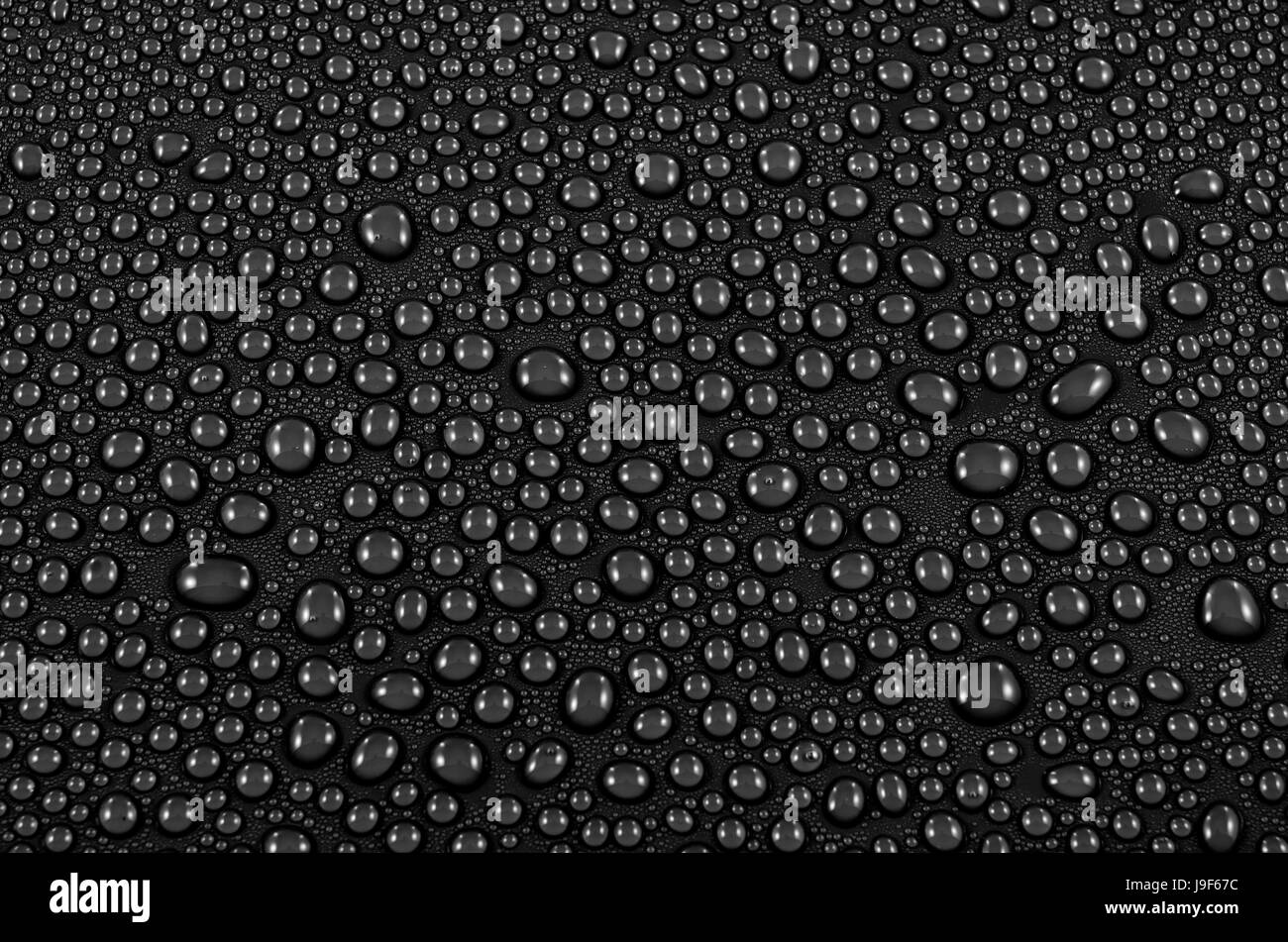 Gray water drops background Stock Photo - Alamy