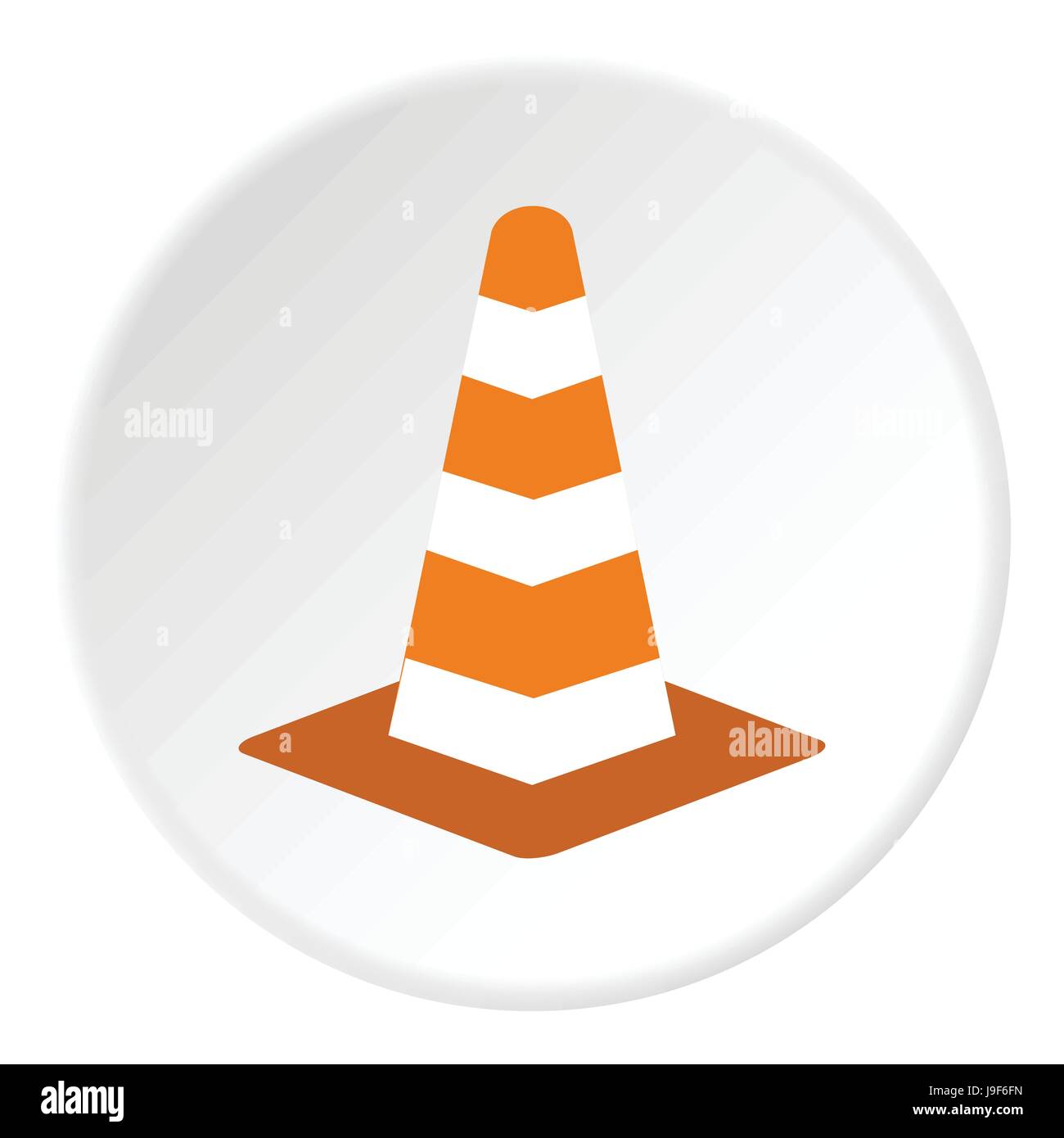 Traffic cone icon, flat style Stock Vector Image & Art - Alamy