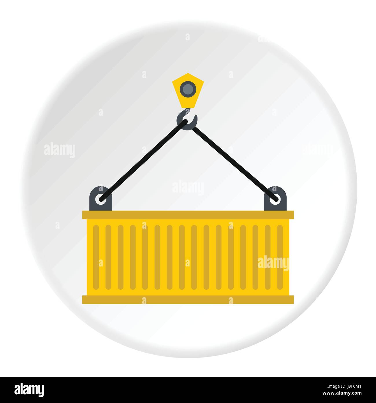 Crane with load icon, flat style Stock Vector Image & Art - Alamy