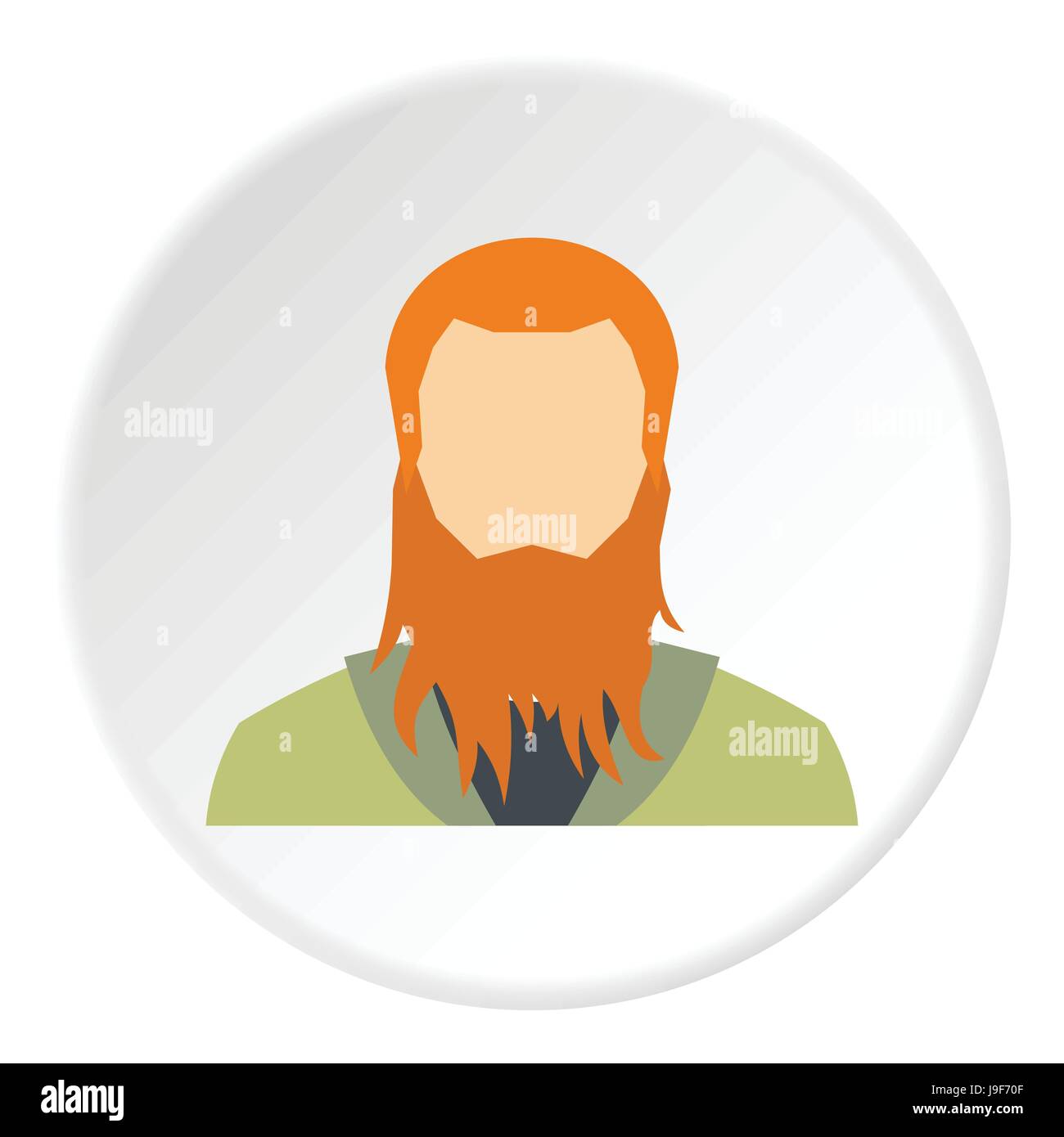 Man with beard avatar icon, flat style Stock Vector Image & Art - Alamy