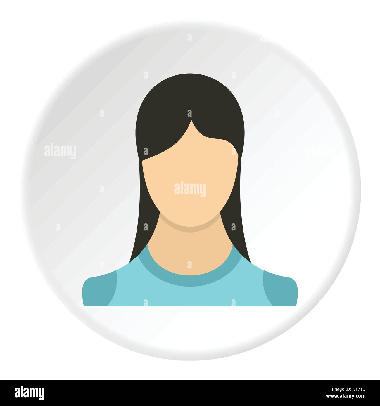 Young girl avatar icon, flat style Stock Vector Image & Art - Alamy