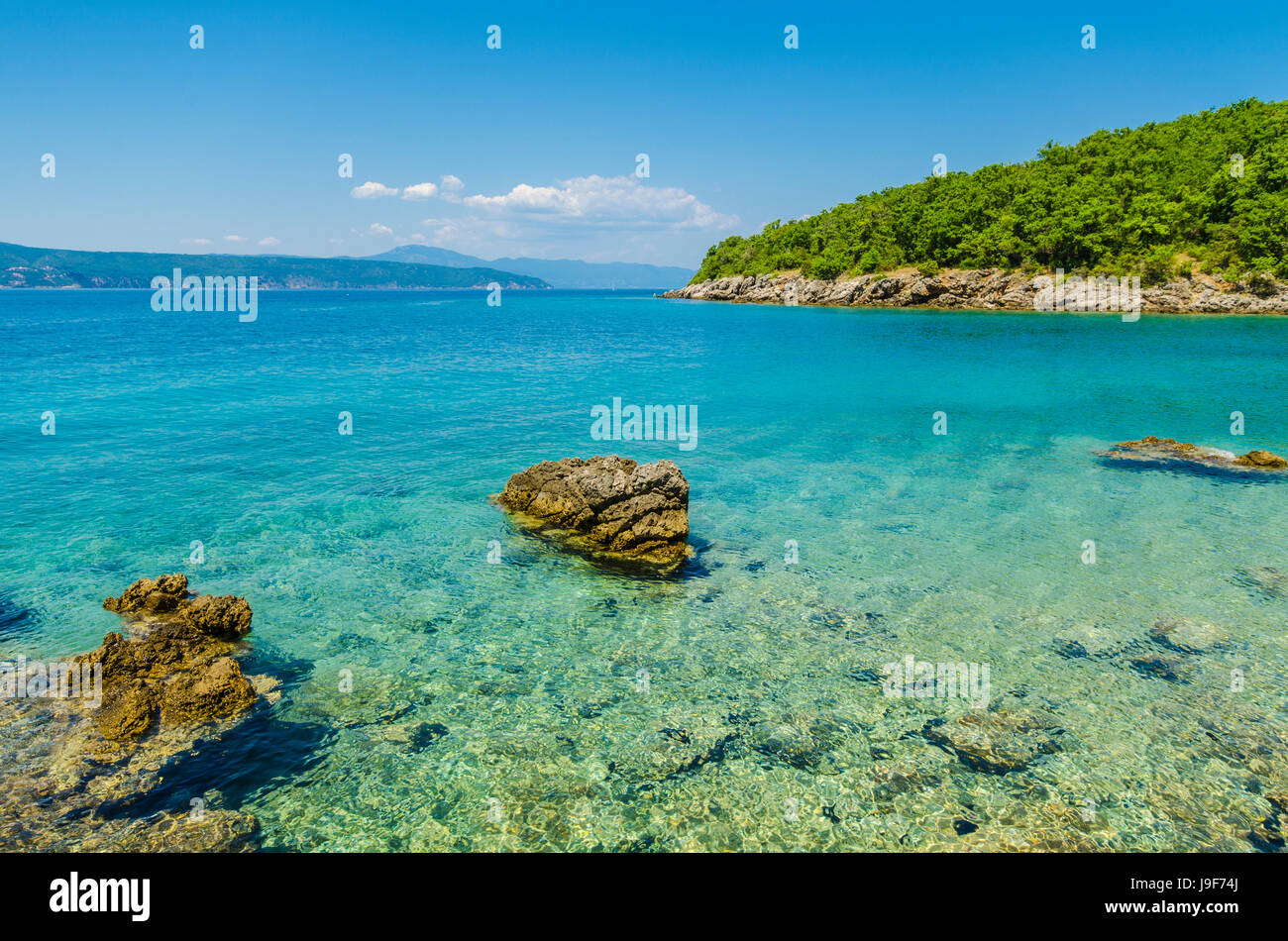 Beautiful exotic sea coast Stock Photo - Alamy