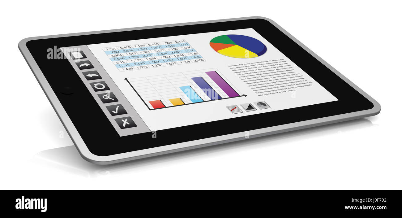 blue, office, PC, computers, computer, isolated, chart, model, design ...