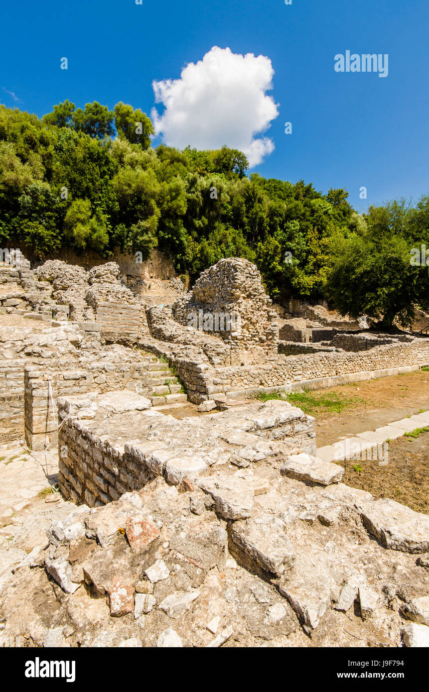 View at ruins of ancient city Butrint in Albania Stock Photo - Alamy