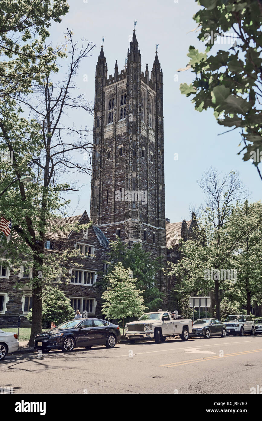 Holder Hall and tower of Rockefeller College, Princeton University, New ...