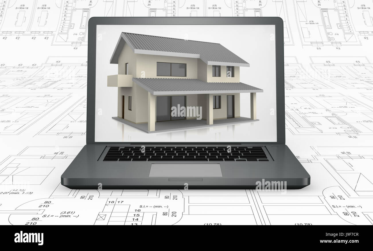 house, building, office, laptop, notebook, computers, computer, tools ...