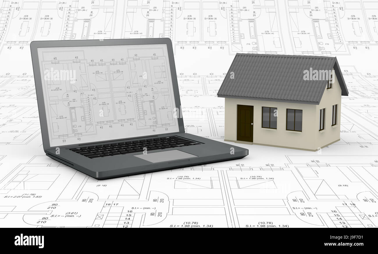 house, building, office, laptop, notebook, computers, computer, tools ...