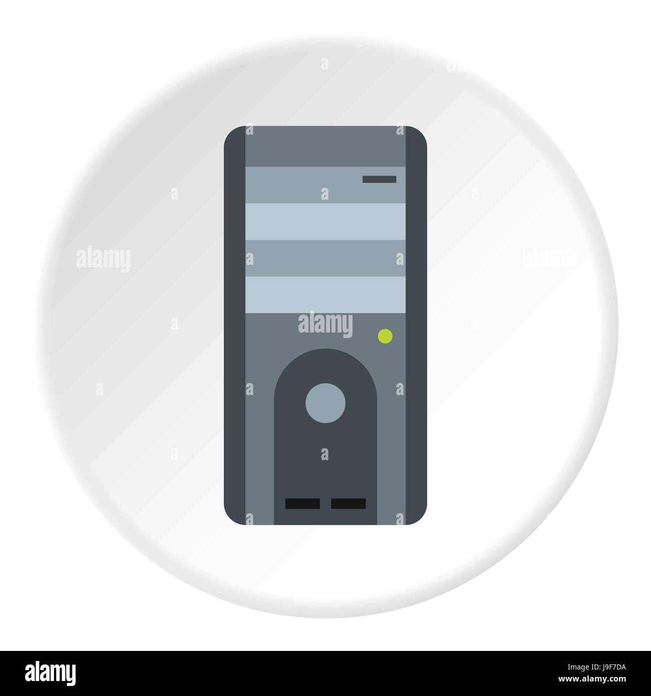 System unit of computer icon, flat style Stock Vector Image & Art - Alamy