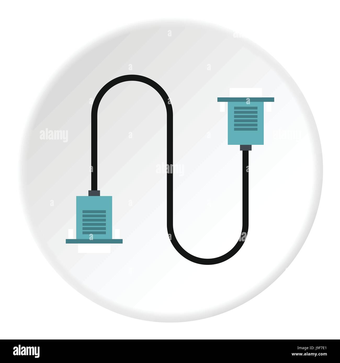 Blue vga cable Stock Vector Images - Alamy