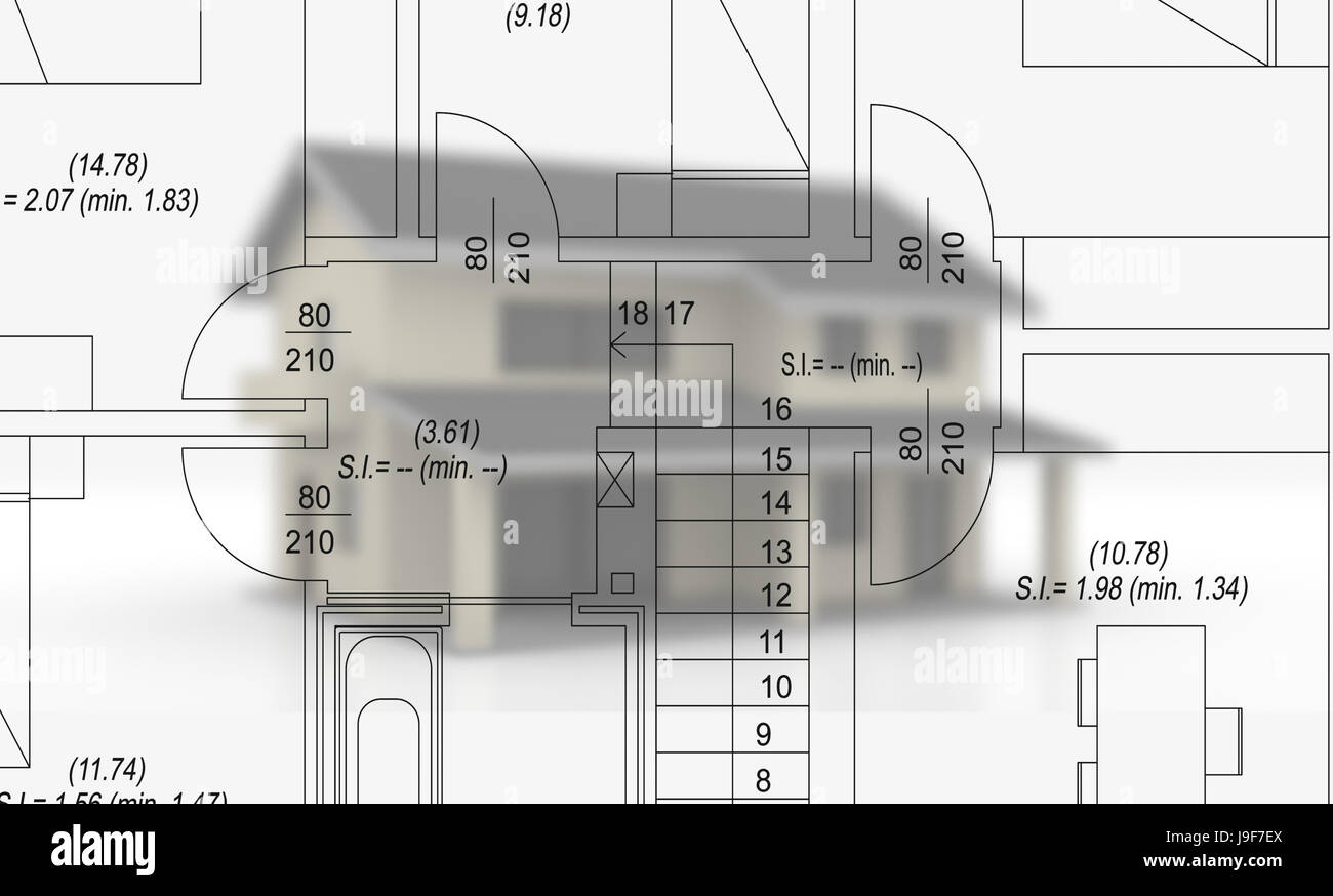 house, building, model, design, project, concept, plan, draft, modern ...
