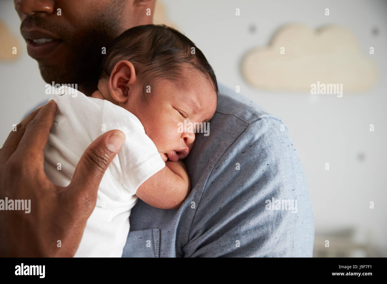 African american father son sleep hi-res stock photography and images ...
