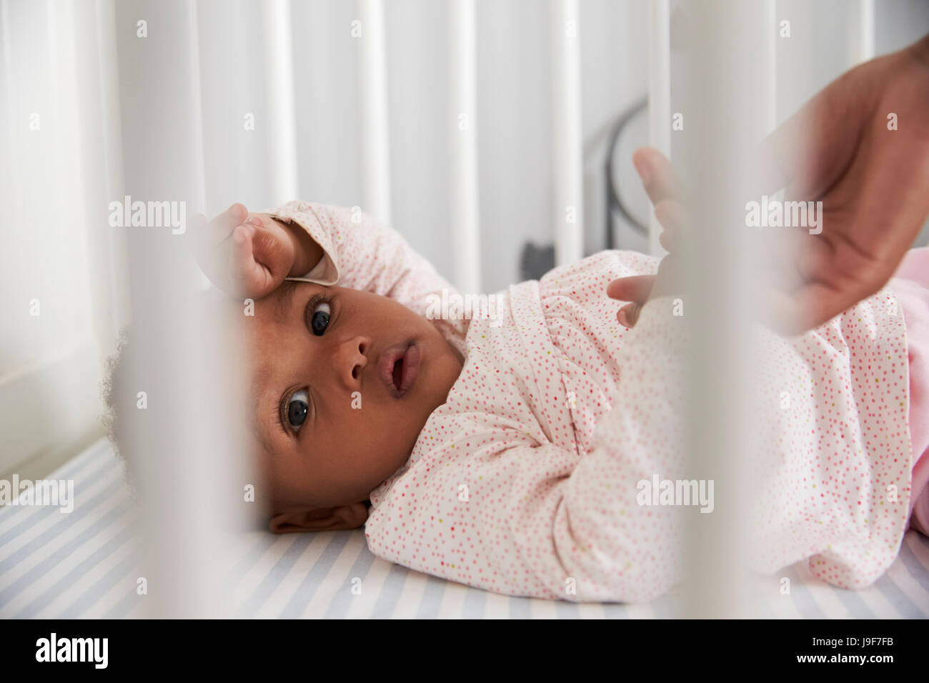 Two months old baby cot hi-res stock photography and images - Alamy