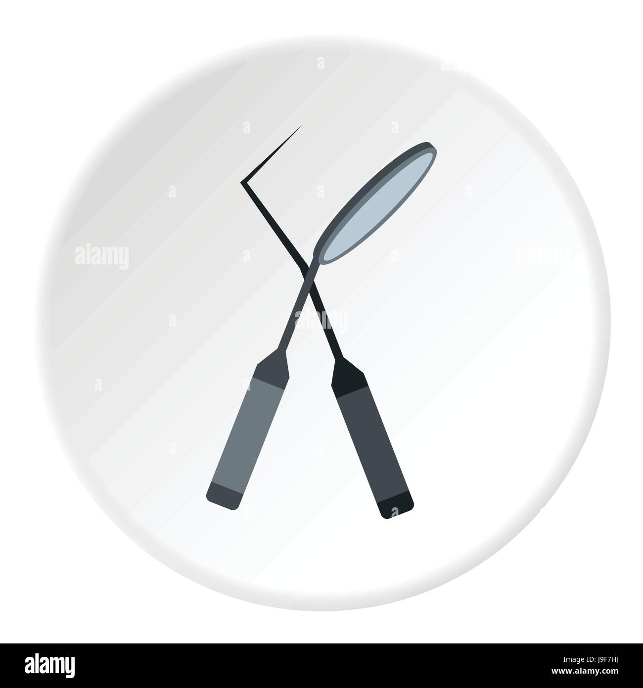 Instruments for dental treatment icon, flat style Stock Vector Image ...