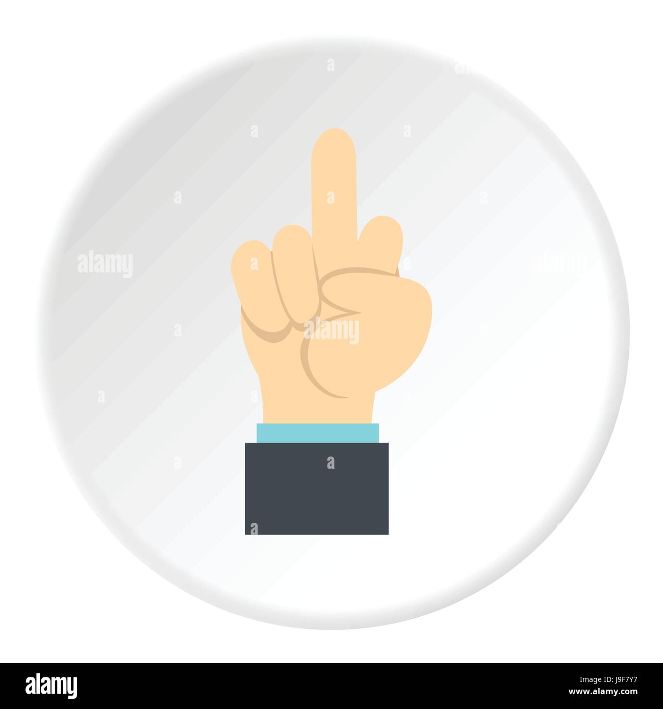 Finger bent Stock Vector Images - Alamy