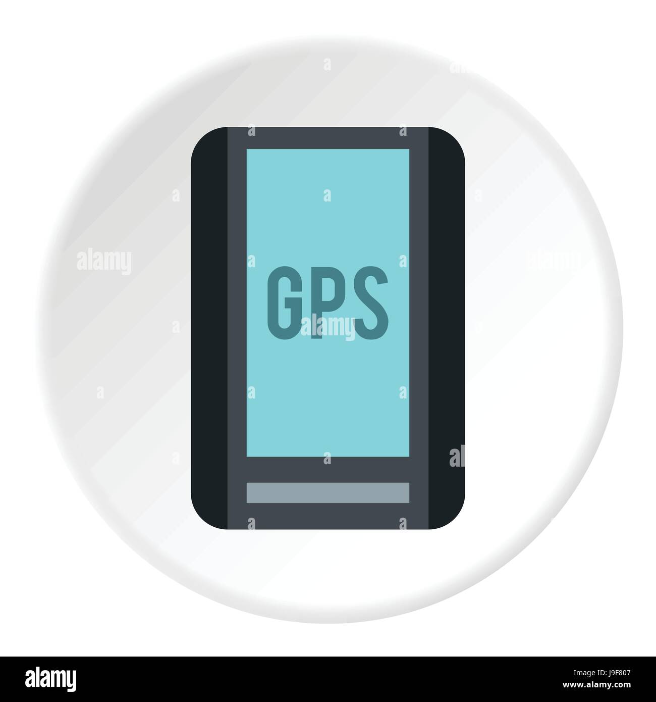 Handheld gps icon flat hi-res stock photography and images - Alamy
