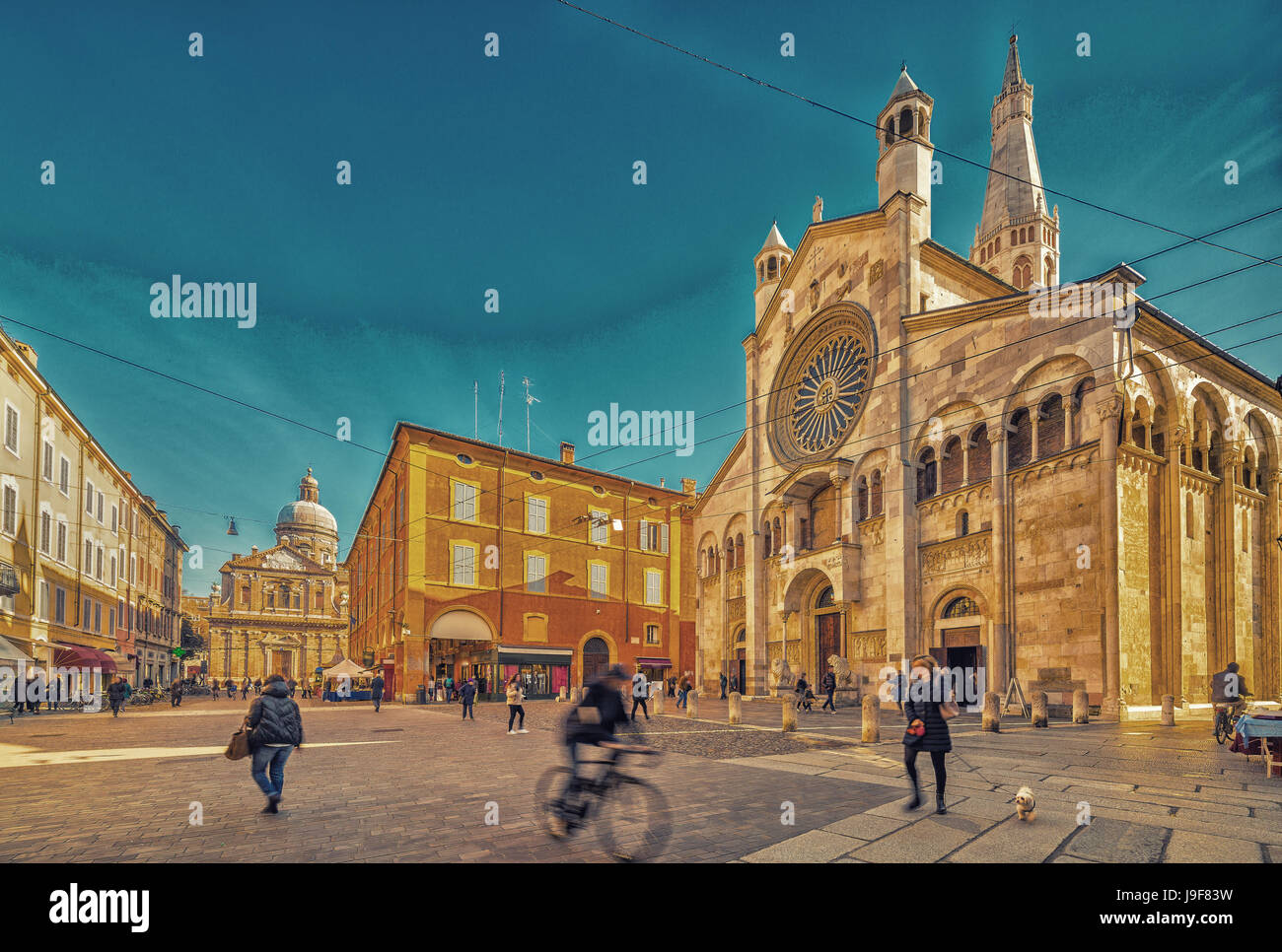 Ancient Catholic Cathedral in Modena, Italy Stock Photo - Alamy