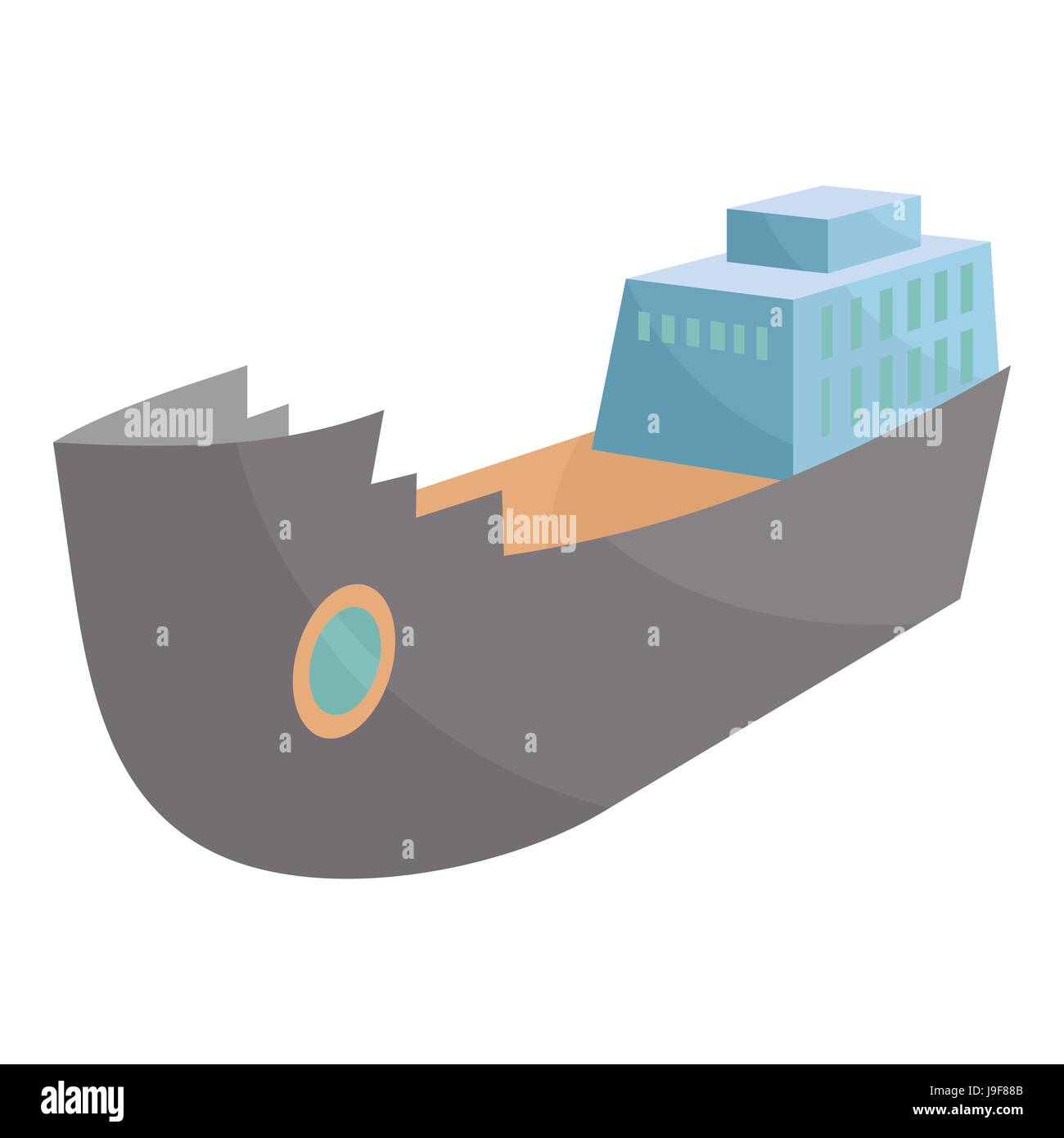 Ship icon, cartoon style Stock Vector Image & Art - Alamy