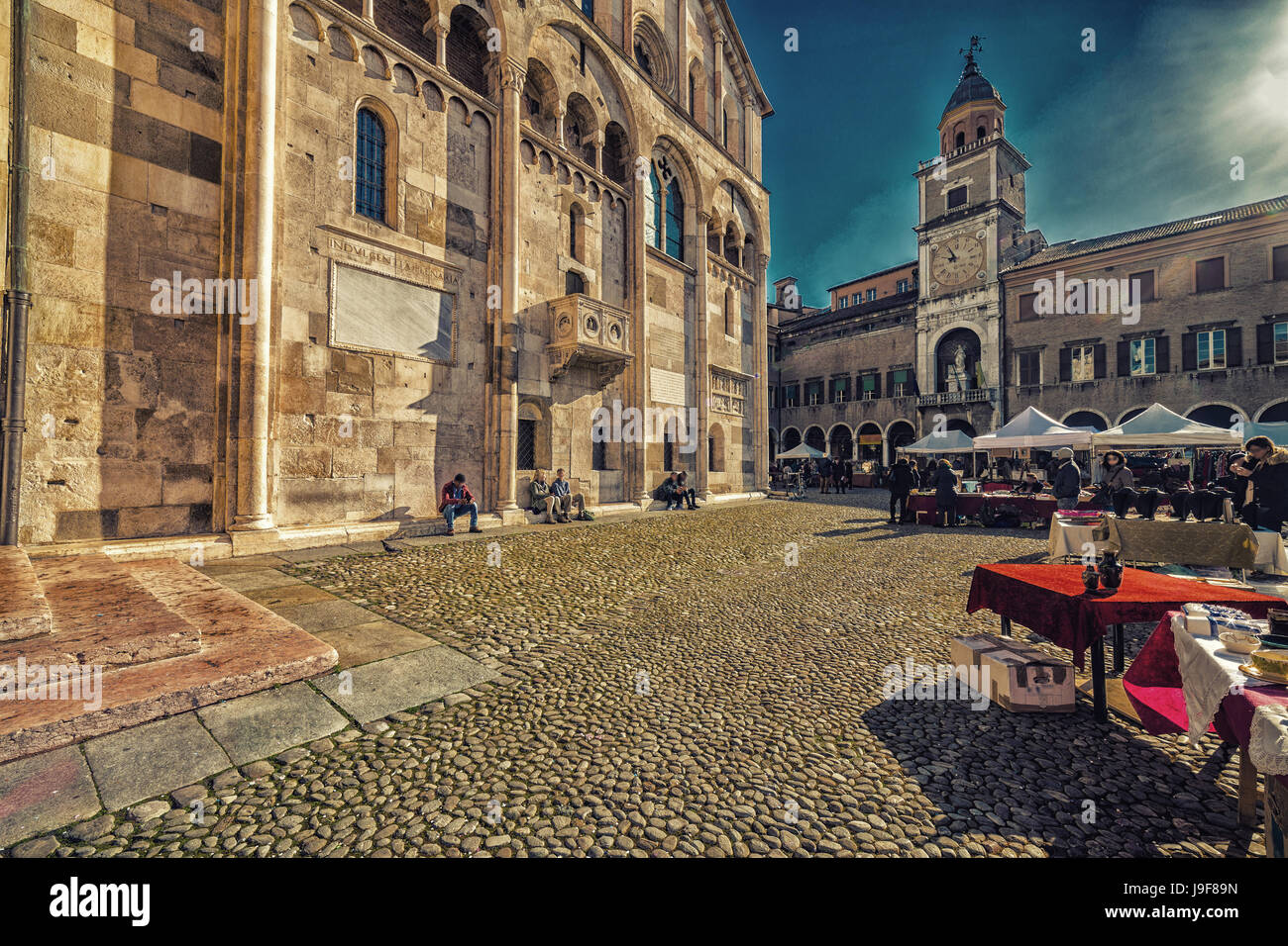Ancient Catholic Cathedral in Modena, Italy Stock Photo - Alamy
