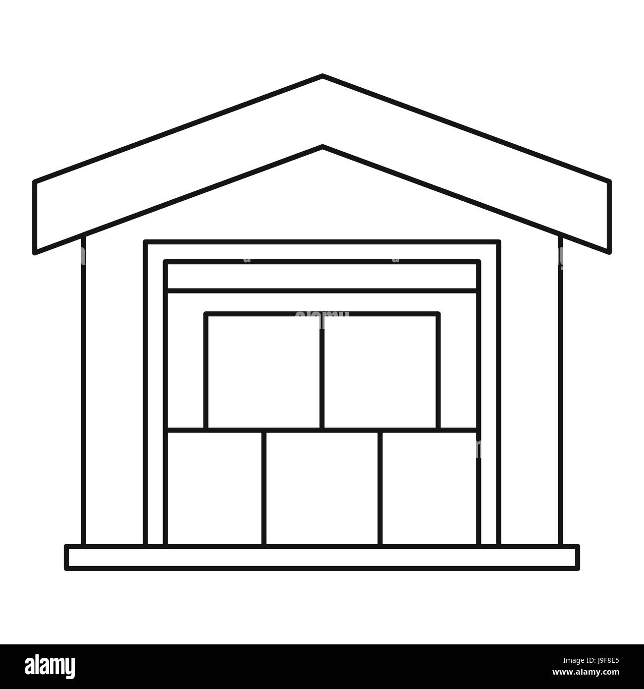 Big warehouse exterior Cut Out Stock Images & Pictures - Alamy