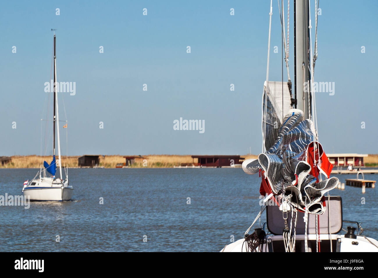 harbor, harbours, mast, pier, landing stage, anchor, neusiedlersee ...