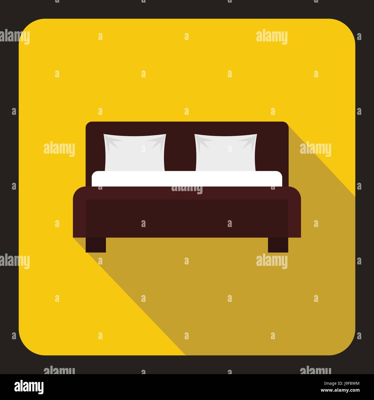 Bedroom brown sheet bed Stock Vector Images - Alamy