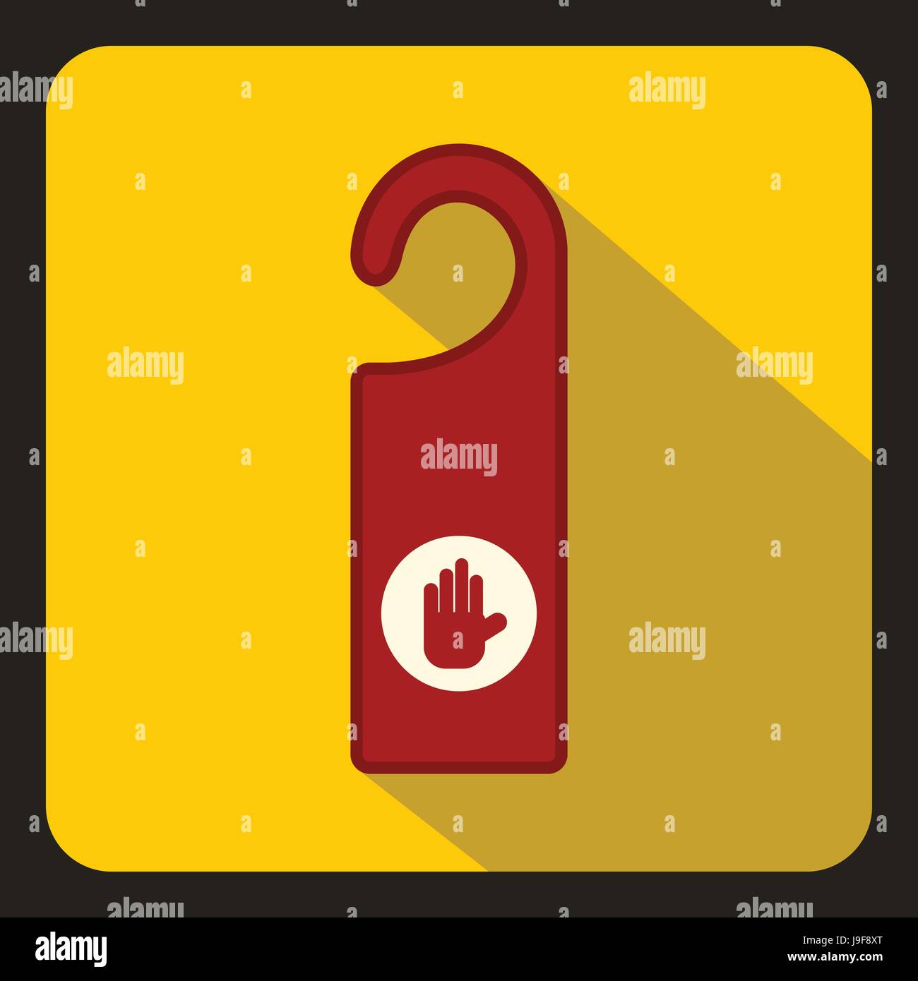 Do not disturb red sign icon, flat style Stock Vector Image & Art - Alamy