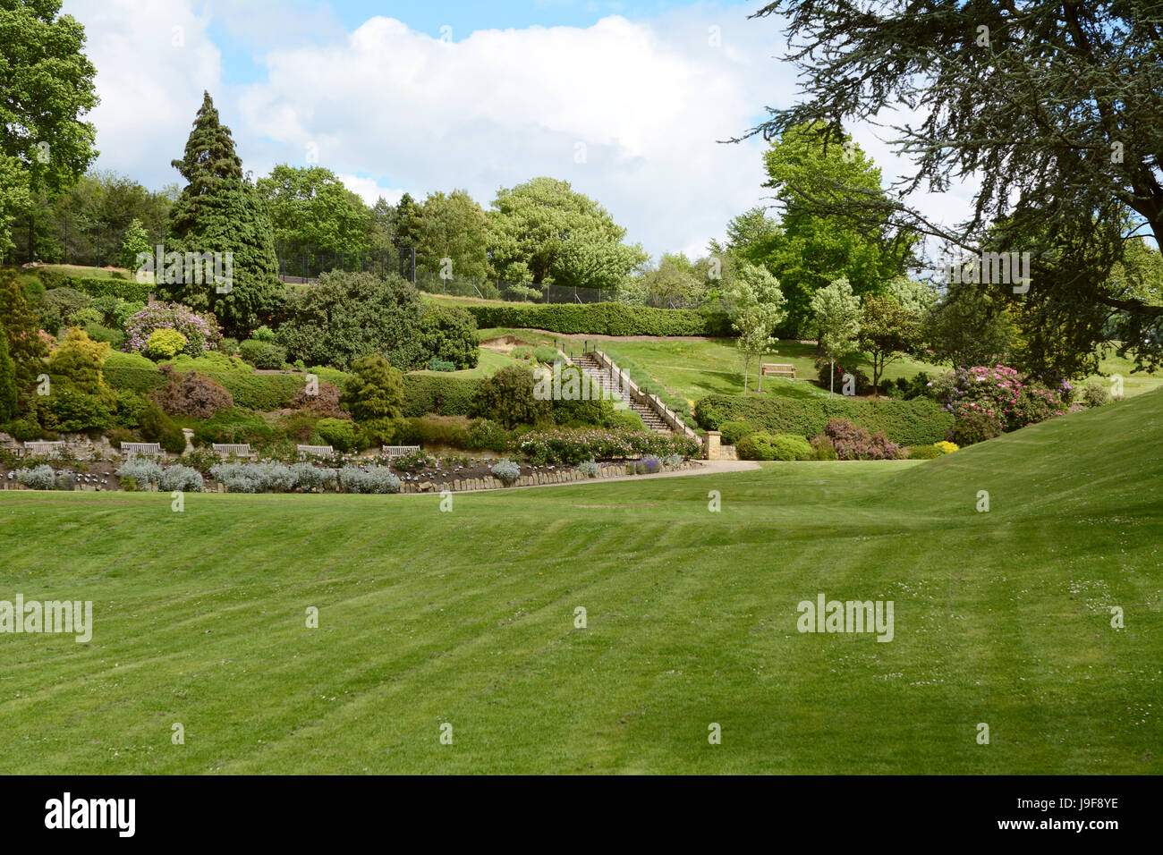 Calverley Grounds public park in Tunbridge Wells with ornamental ...