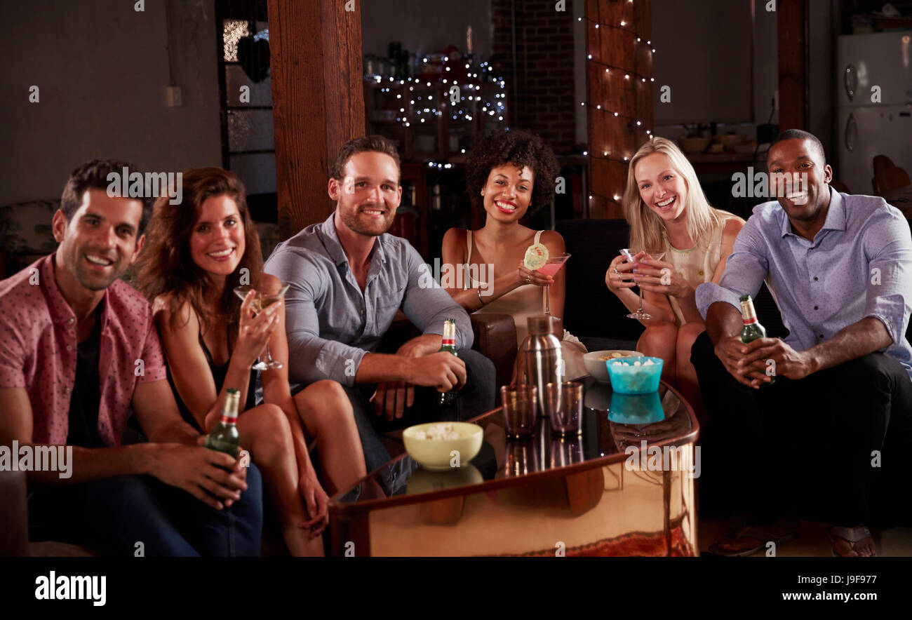 Relaxing at a friends house hi-res stock photography and images - Alamy
