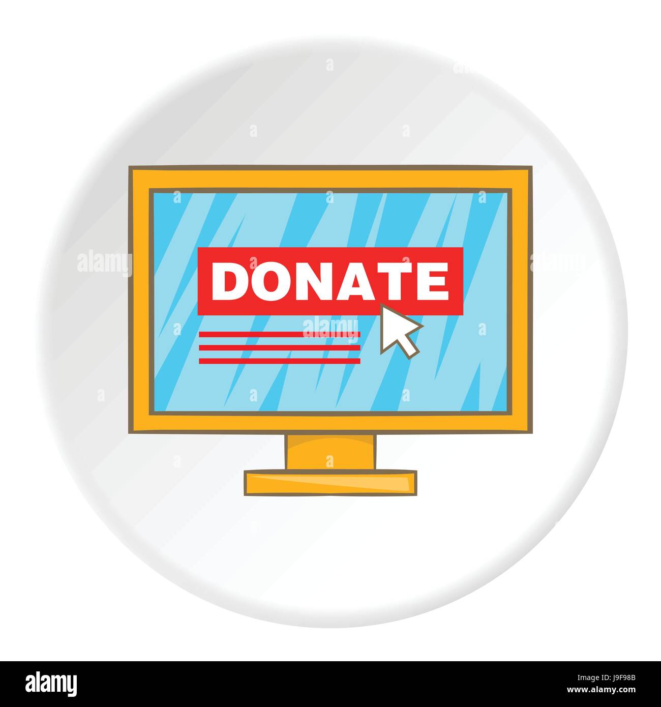 Donate icon, flat style Stock Vector Image & Art - Alamy