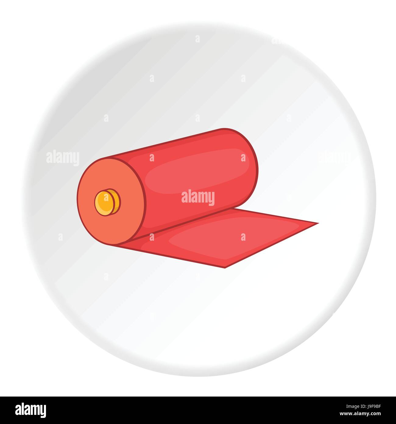 Roll of material icon, flat style Stock Vector Image & Art - Alamy