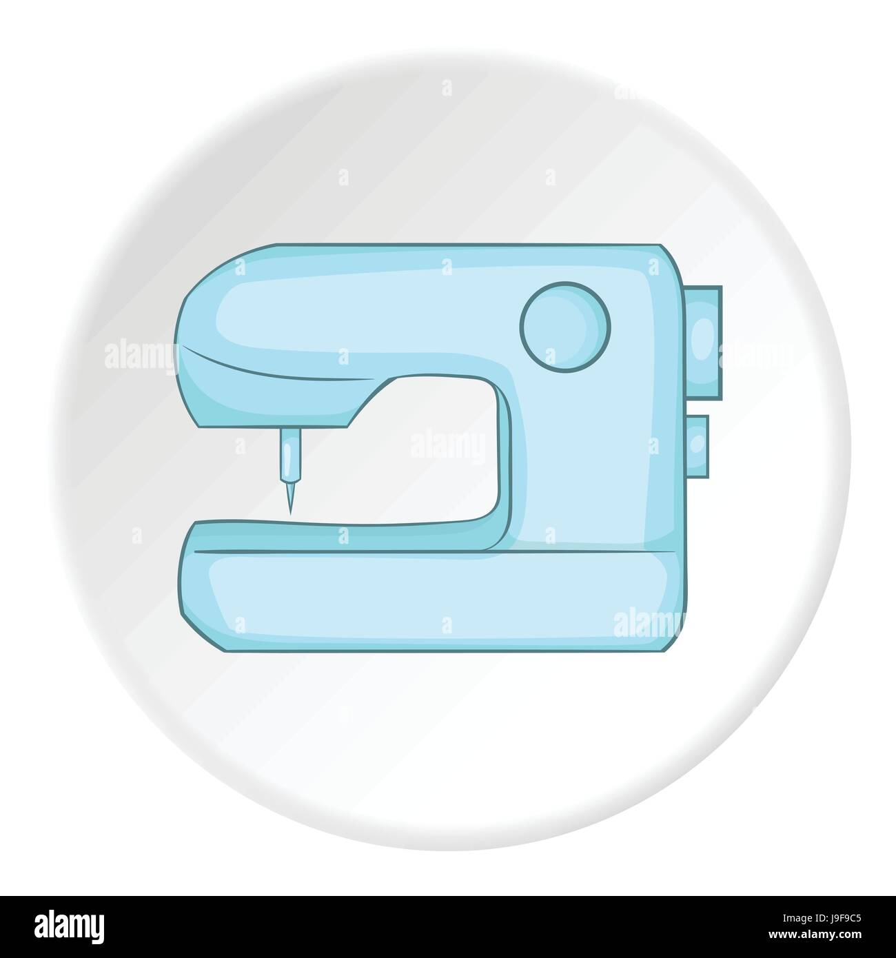 Sewing machine logo, flat style Stock Vector Image & Art - Alamy
