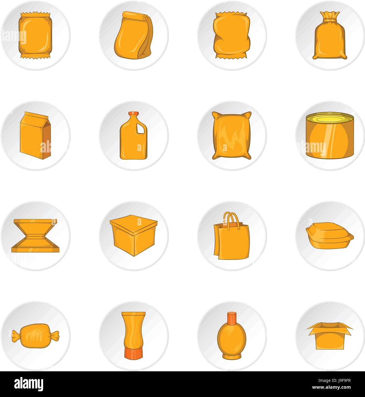 Polyethylene and polystyrene packaging for food hi-res stock ...